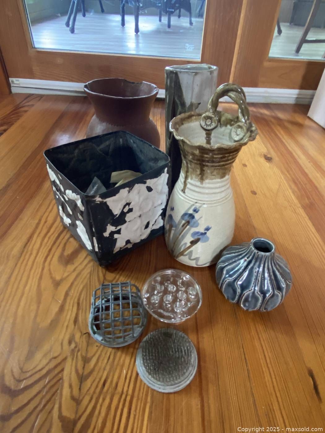 Assorted Vases And Floral Frogs | Maxsold