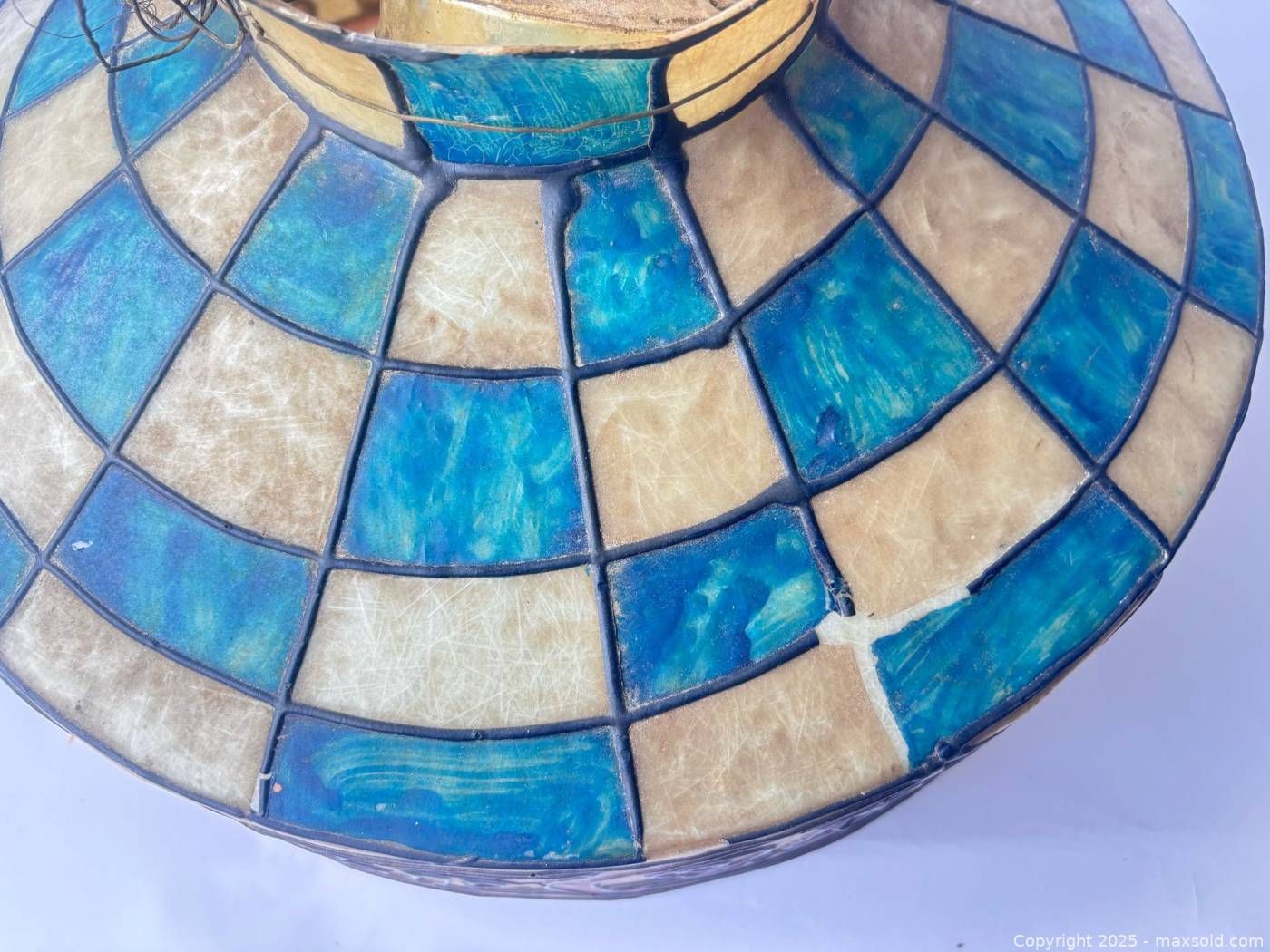 Vintage Pepsi-Cola stained glass shade | Maxsold