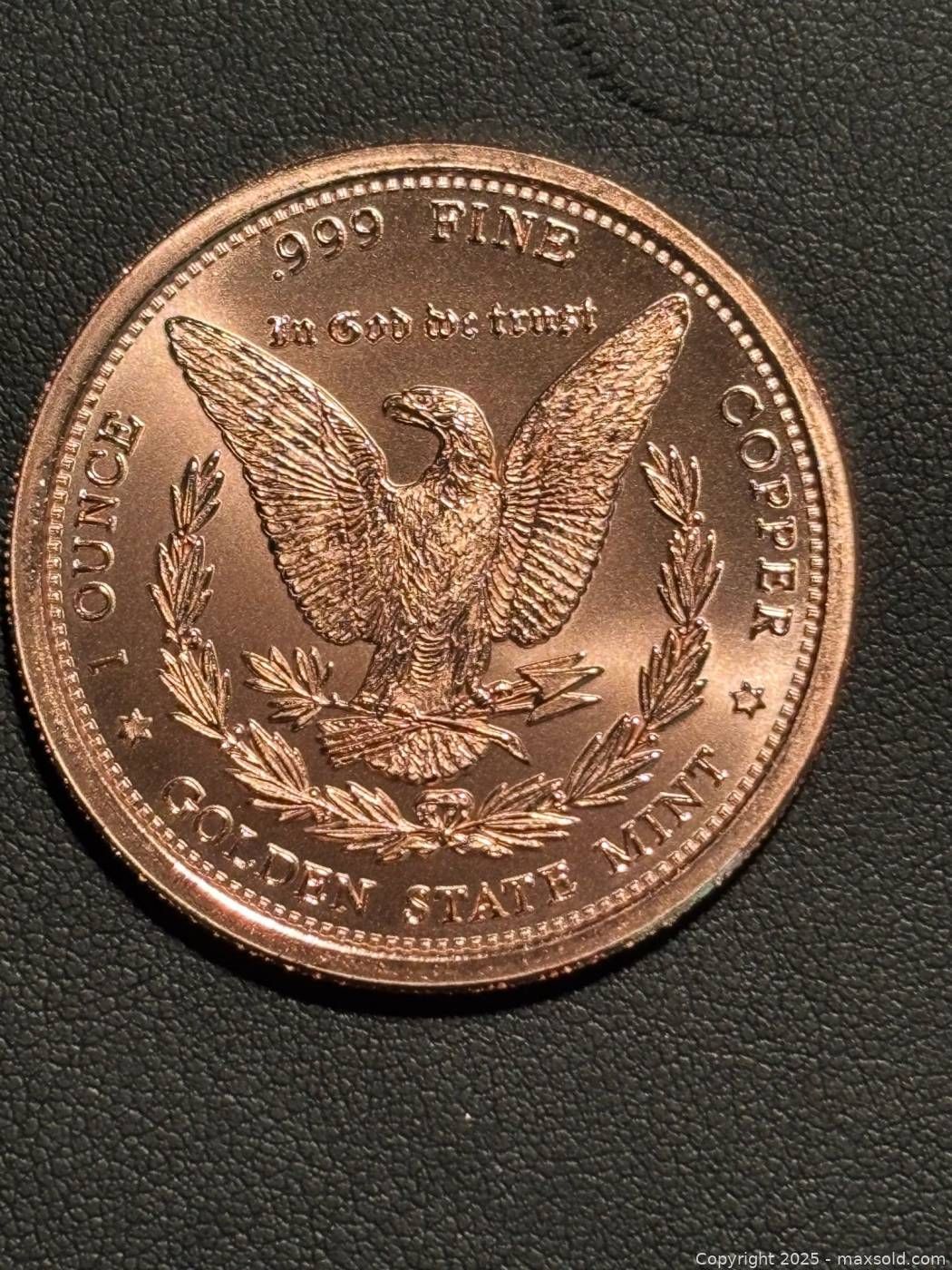 Morgan Dollar Design - 1oz. Pure Copper Bullion Round!! | Aurora ...