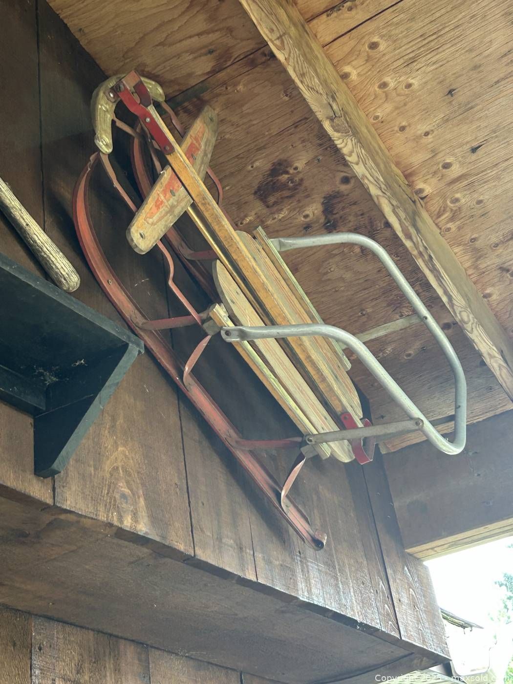 M-Ga-Vintage Wooden Sled with Metal Runners | Hamilton (Ontario, Canada ...