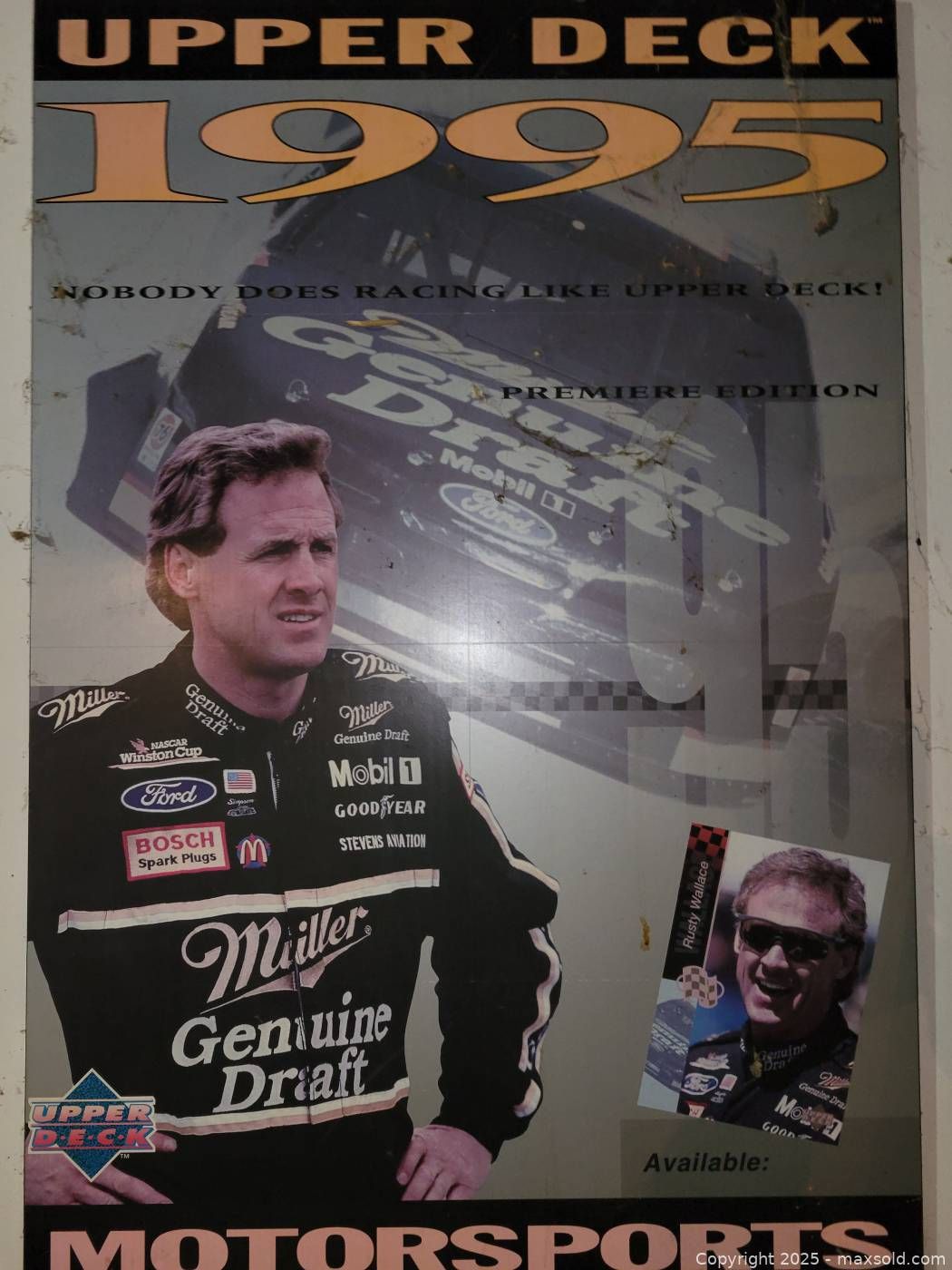 Set of 2 NASCAR Racing Posters Featuring Earnhardt and Waltrip | Maxsold