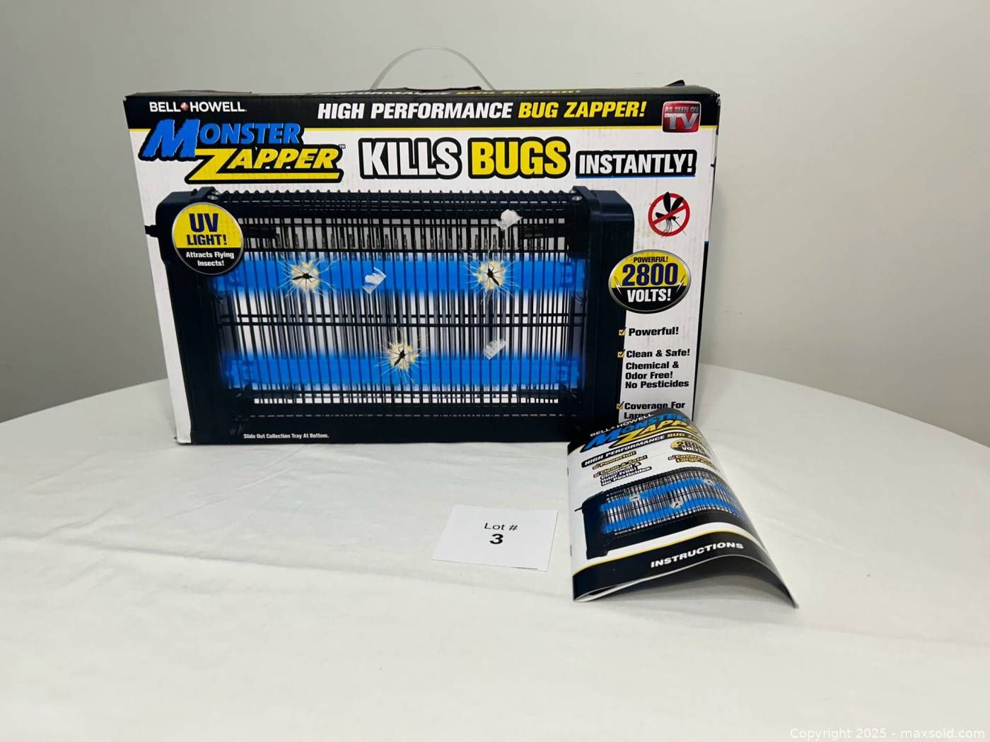 Bell + Howell Monster Zapper bug zapper with manual | Maxsold