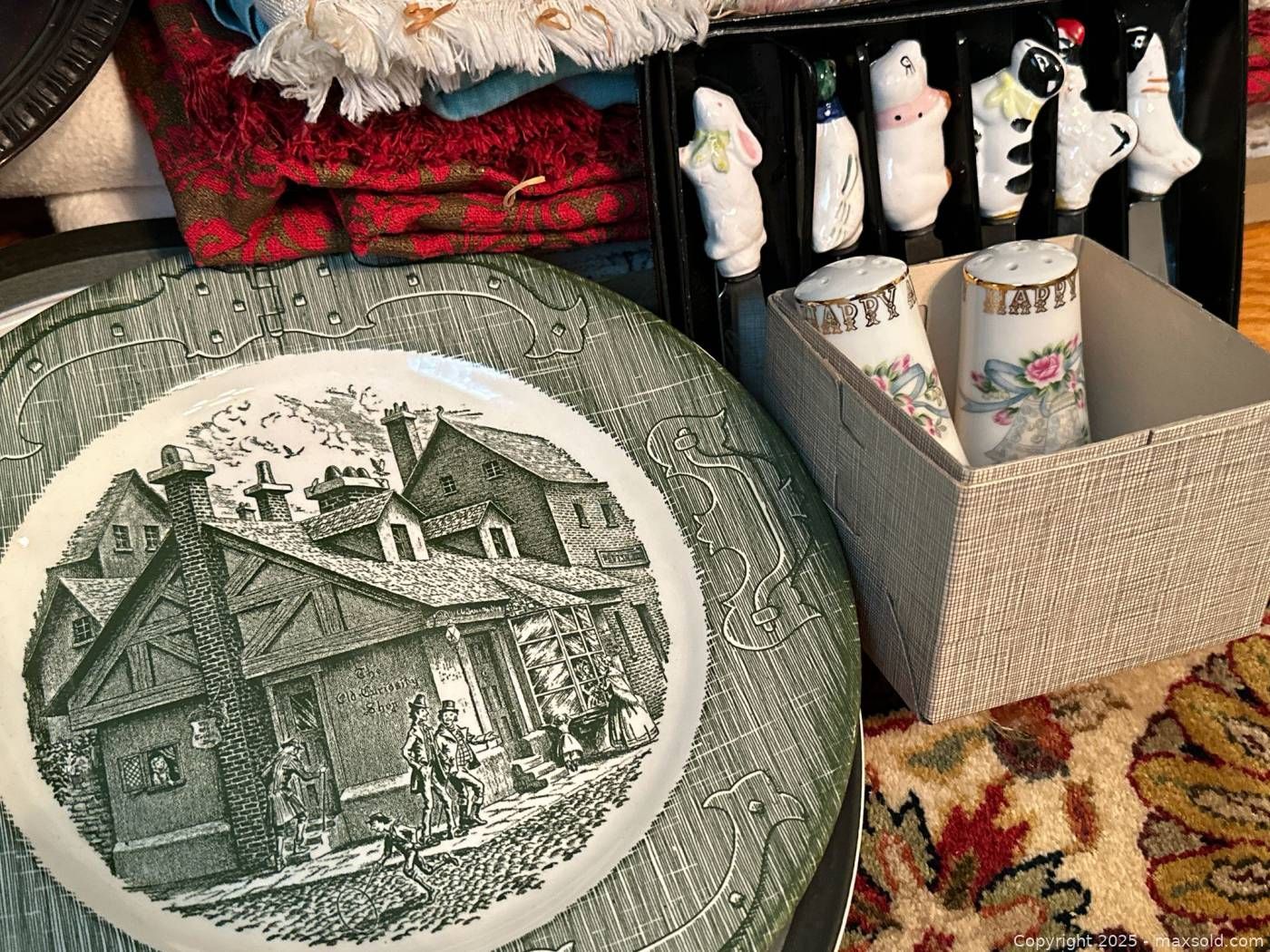 Assorted entertaining dishes and table linens | Arlington (Virginia ...