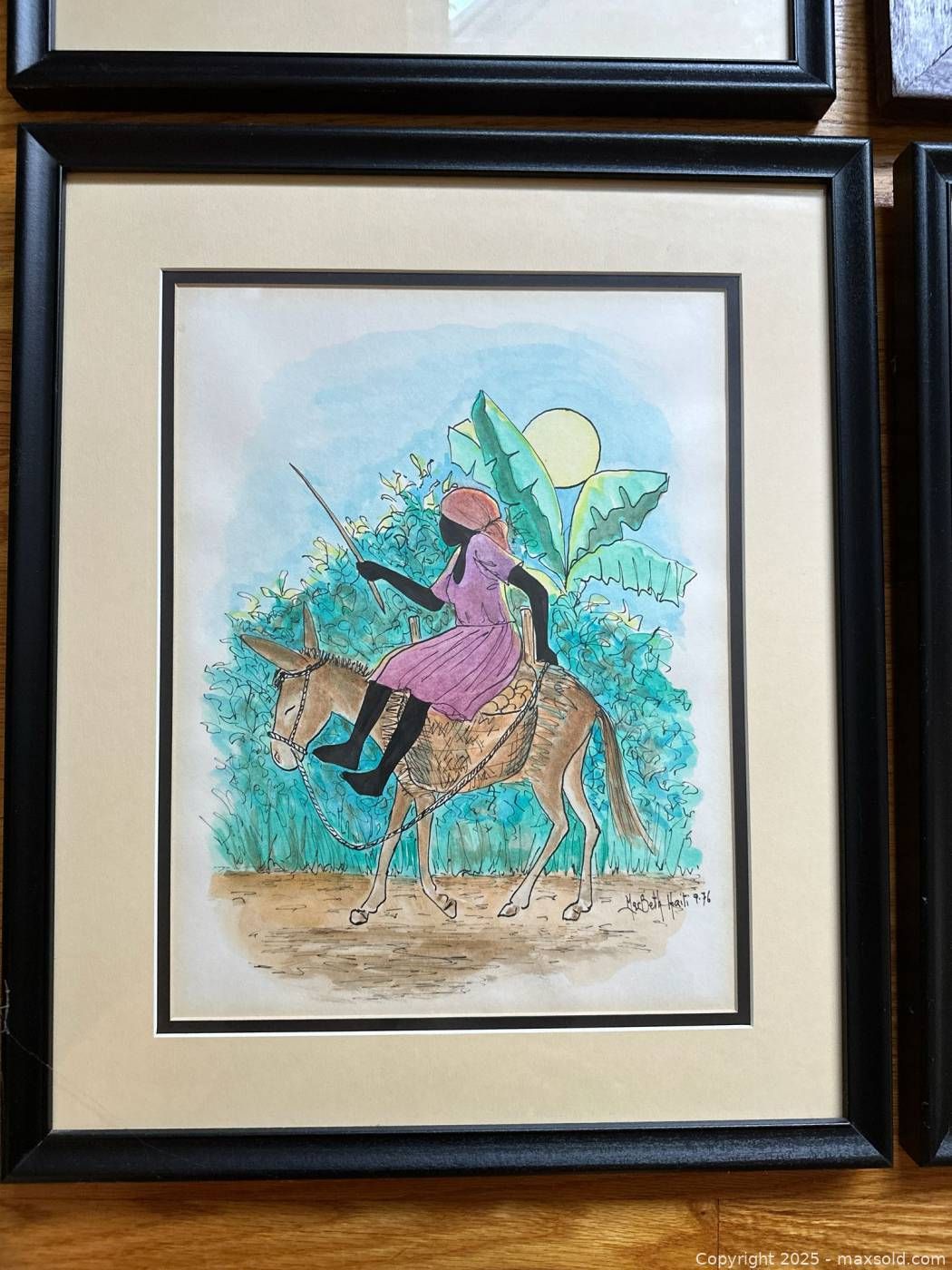 Original Haitian Abstract Landscape Paintings by Marbeth & F. Lamothe ...