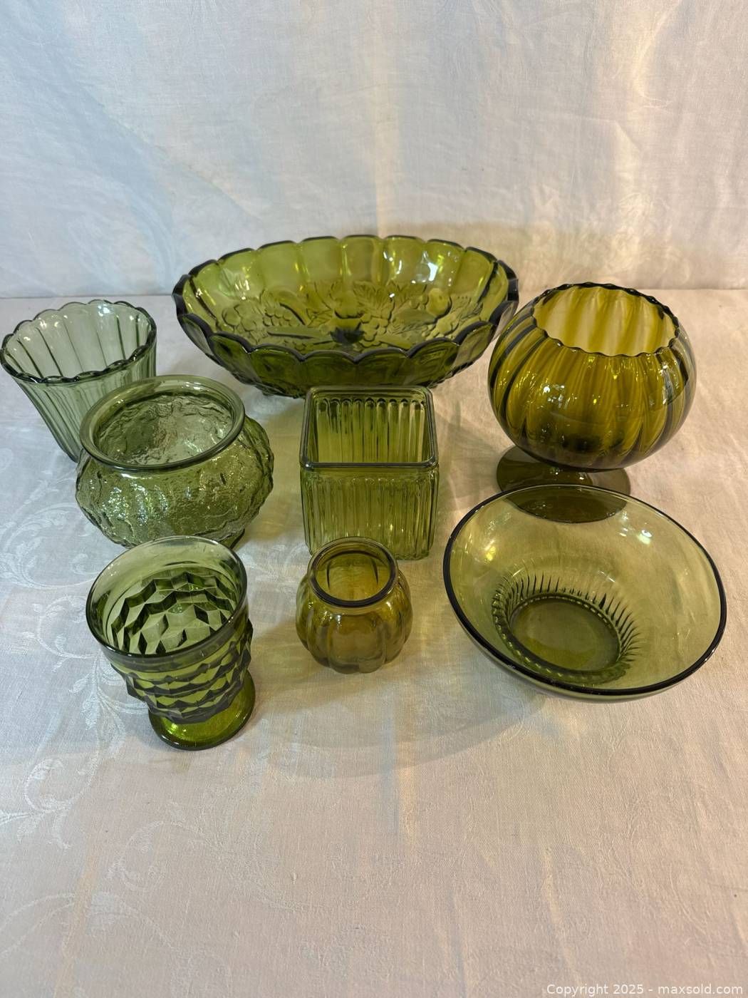 Olive Green Glass Collection | Dysart And Others (Ontario, Canada ...