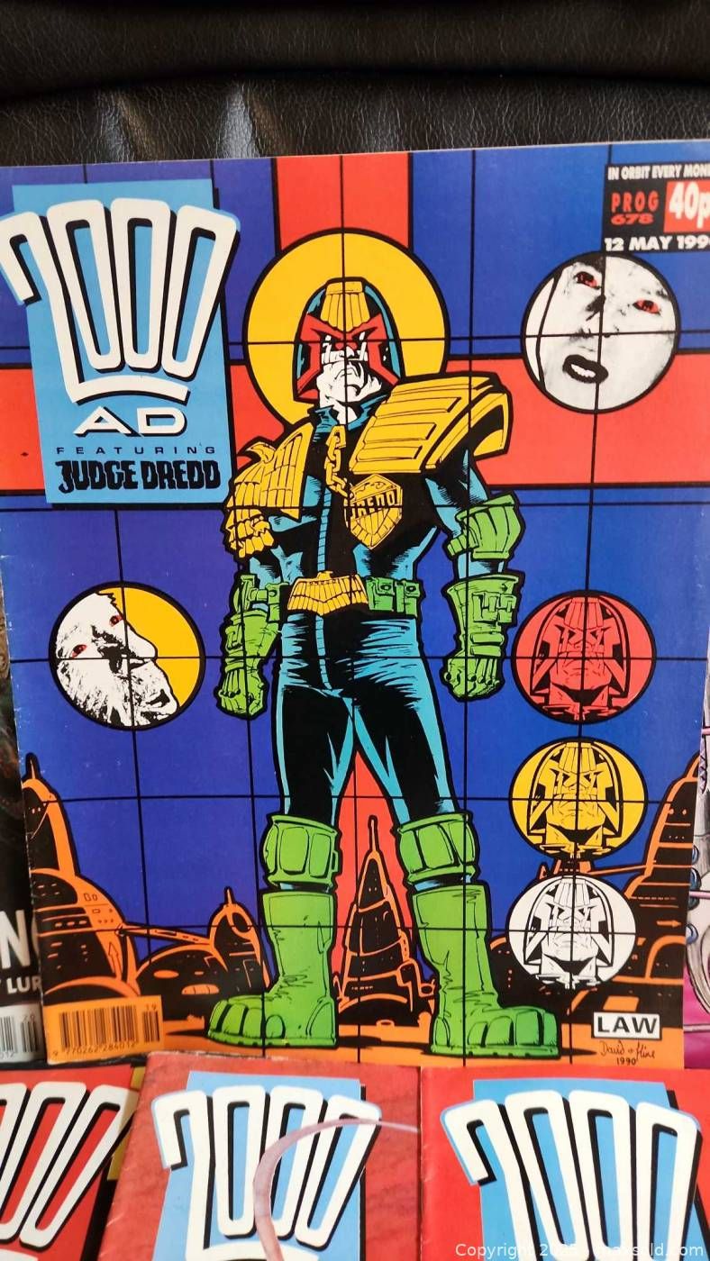 2000 AD Judge Dredd comics, progs 676-683/684 | Maxsold