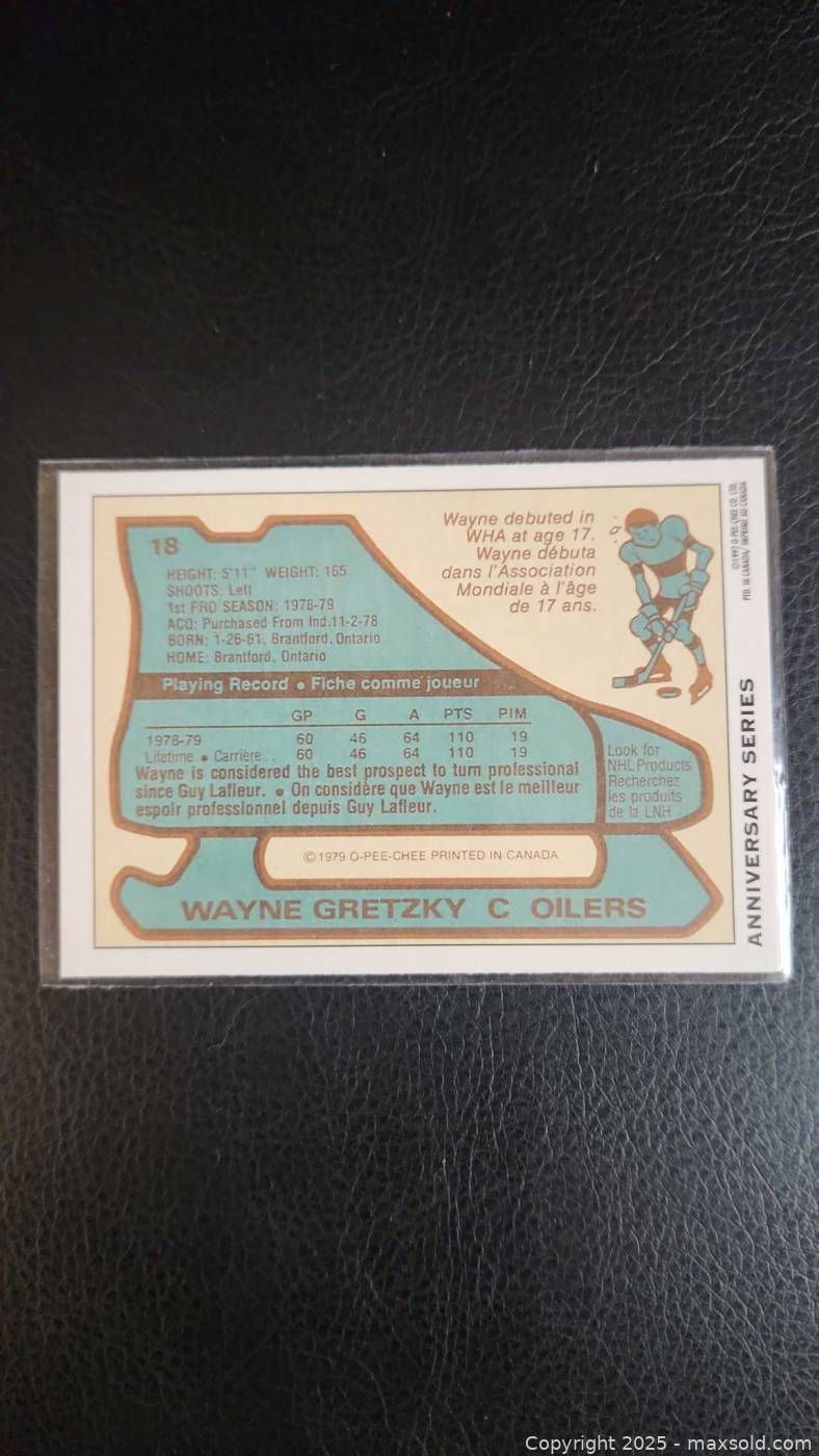 Wayne Gretzky O-Pee-Chee Anniversary Series #12 hockey card | Maxsold