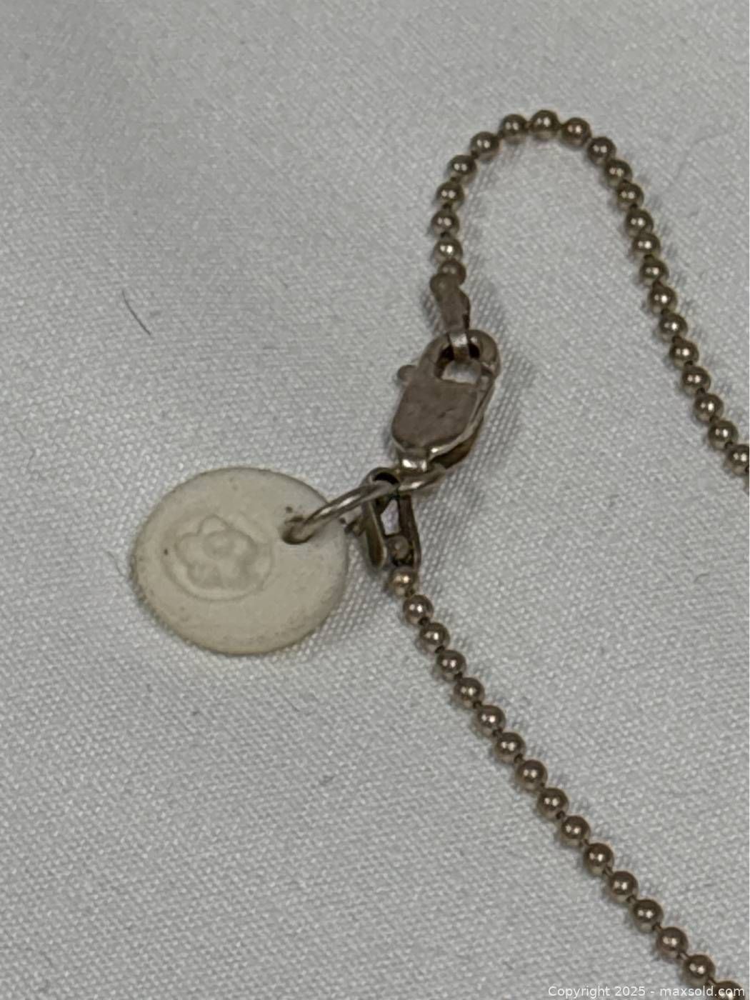 Sterling Silver Ball Chain Cross Necklace | Maxsold