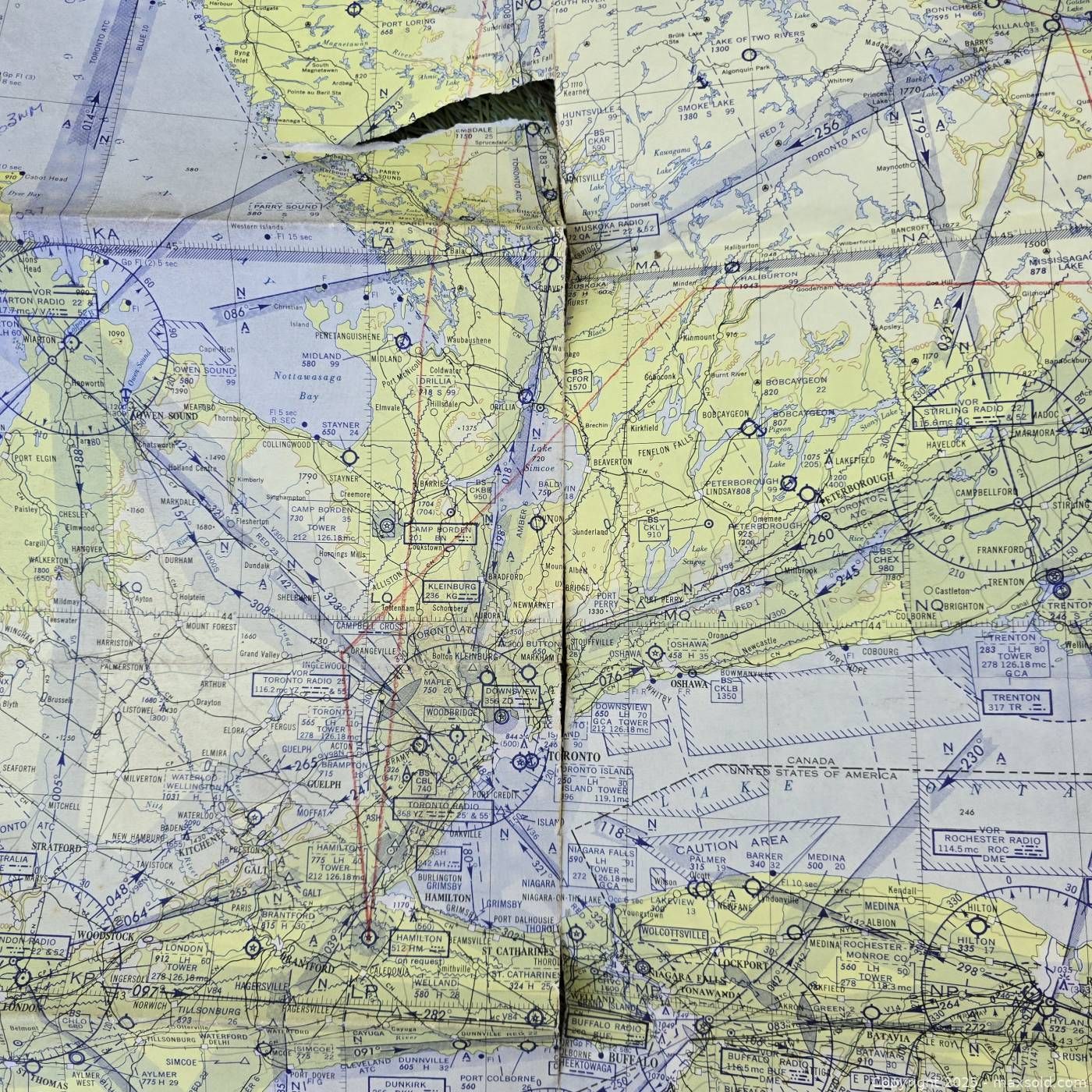8 vintage 1950s-60s aeronautical maps | Maxsold