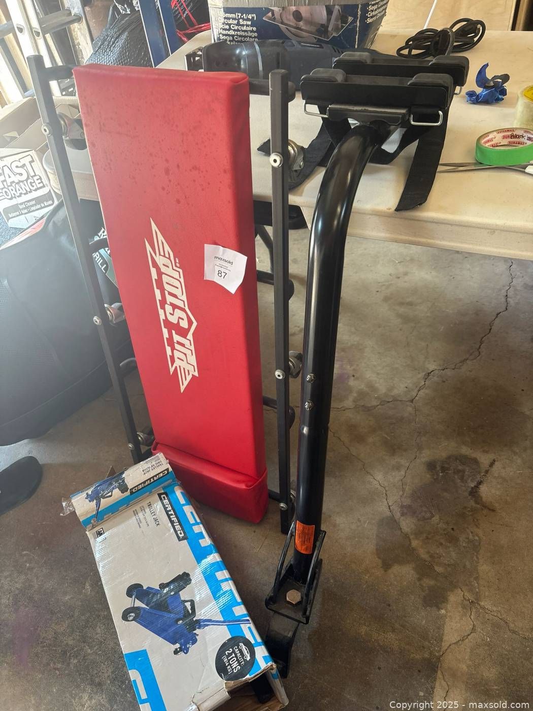 Certified Trolley Jack, Pit Stop Creeper, Bike rack for a Vehicle ...