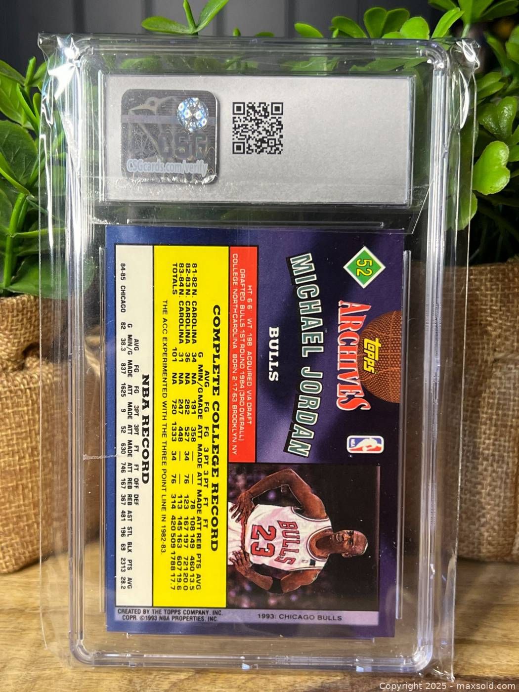 Michael Jordan 1984 Topps Archives 92/93 First Topps Card Rookie NM ...