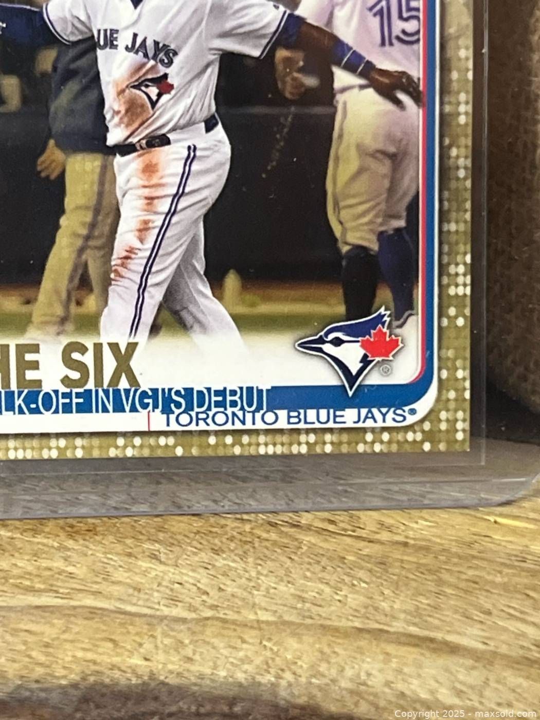 RARE Vladdy Jr GOLD #ered/2019 Soaring in the Six Walk off Debut Win ...