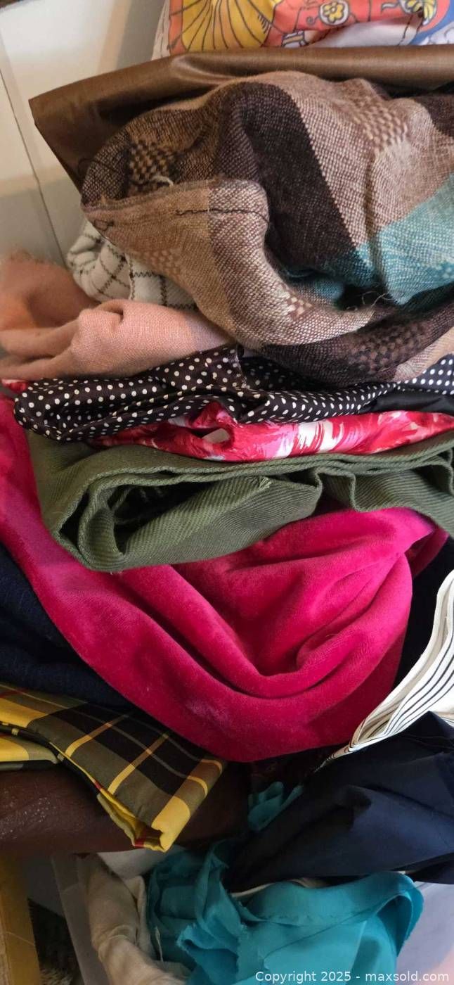 Assorted fabric remnants and yardage | Maxsold