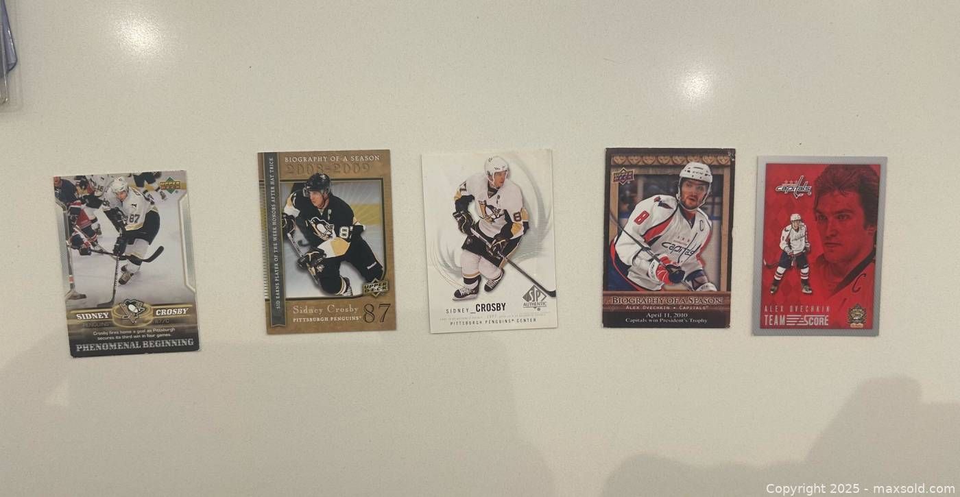 Sidney Crosby and Alex Ovechkin hockey cards | Maxsold