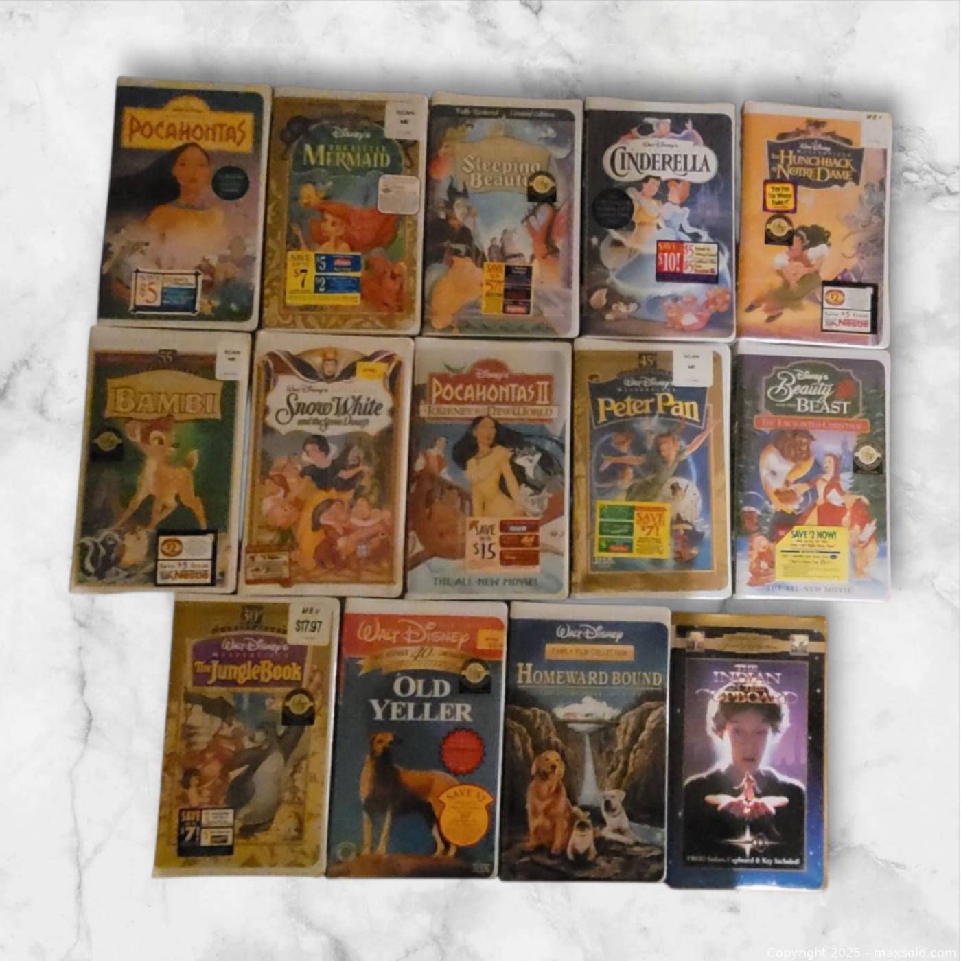 14 Sealed Disney VHS Clamshell Tapes | Maxsold