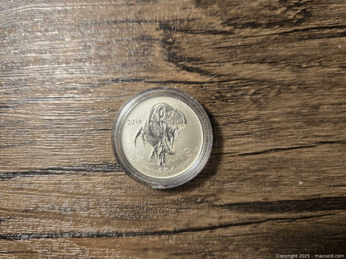 2016 Tyrannosaurus Rex $20 silver coin | Maxsold