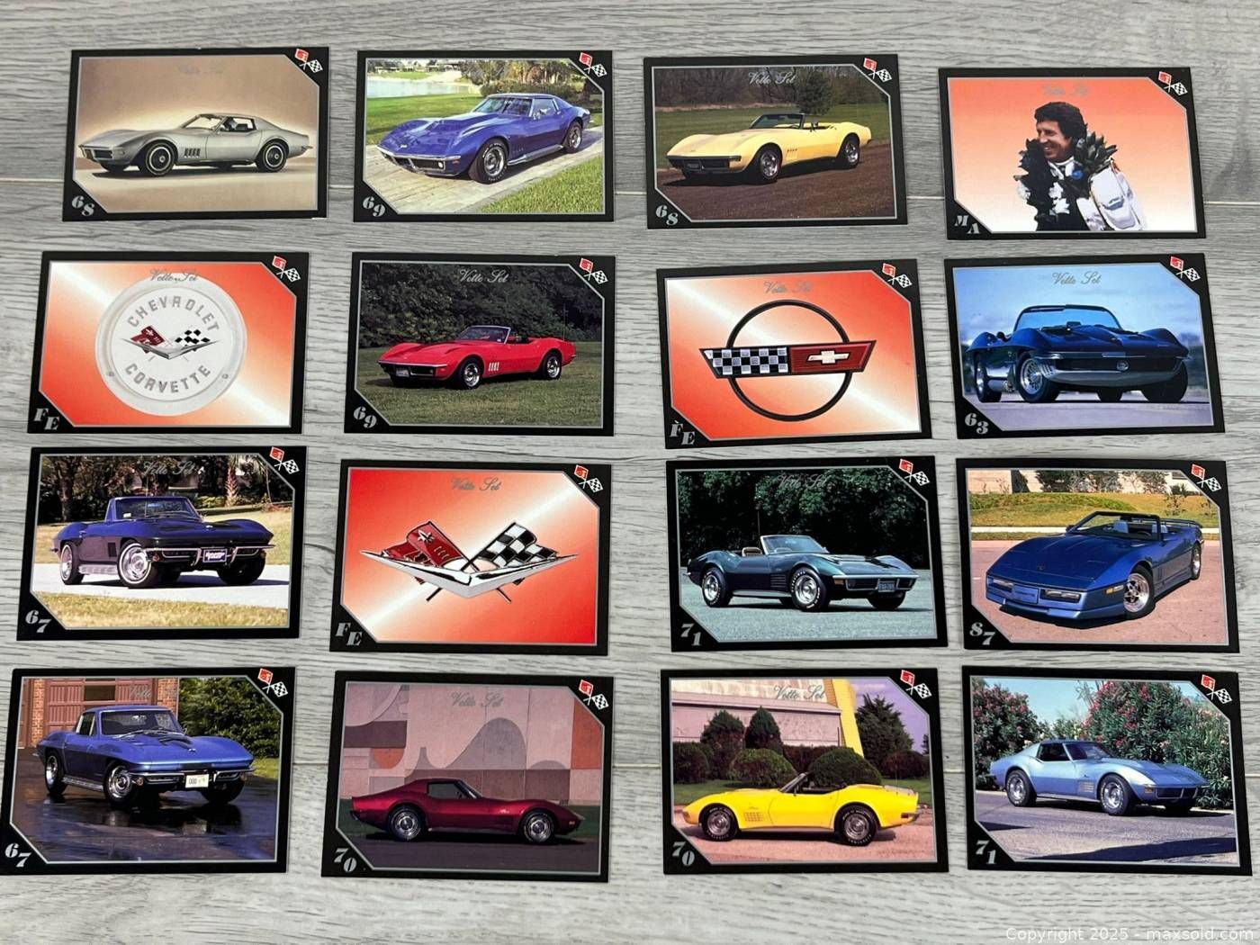 Classic car trading cards, ~80 count | Maxsold