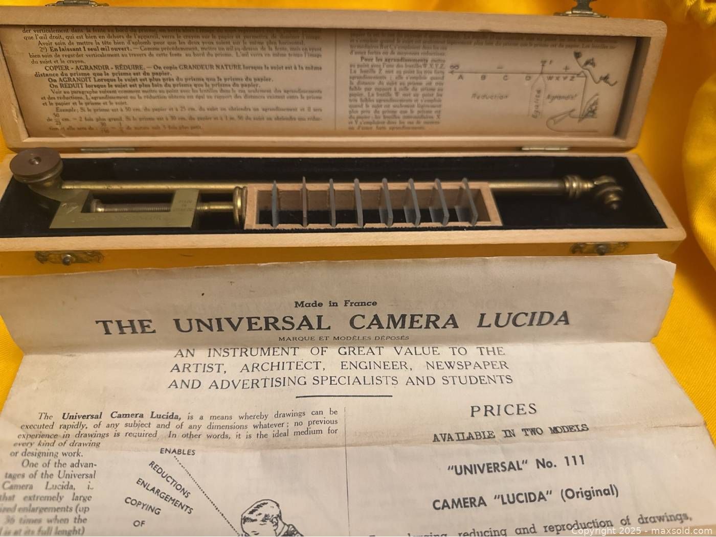 Antique French Universal Camera Lucida | Maxsold