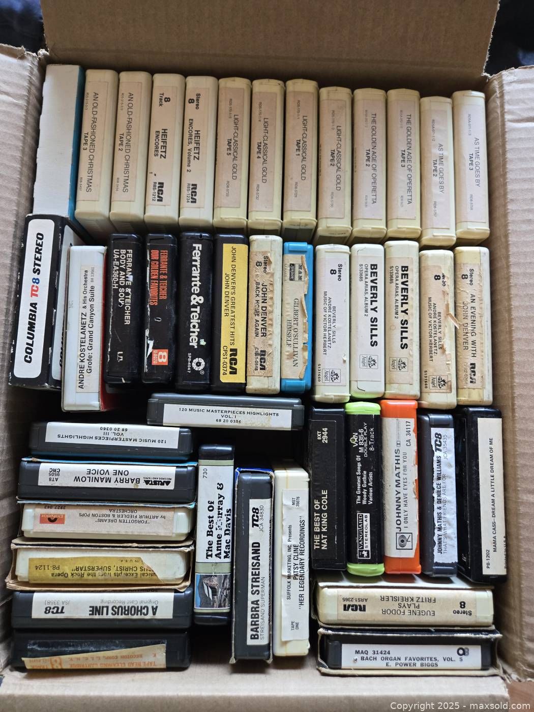 Box of 8-Track Tapes | Maxsold