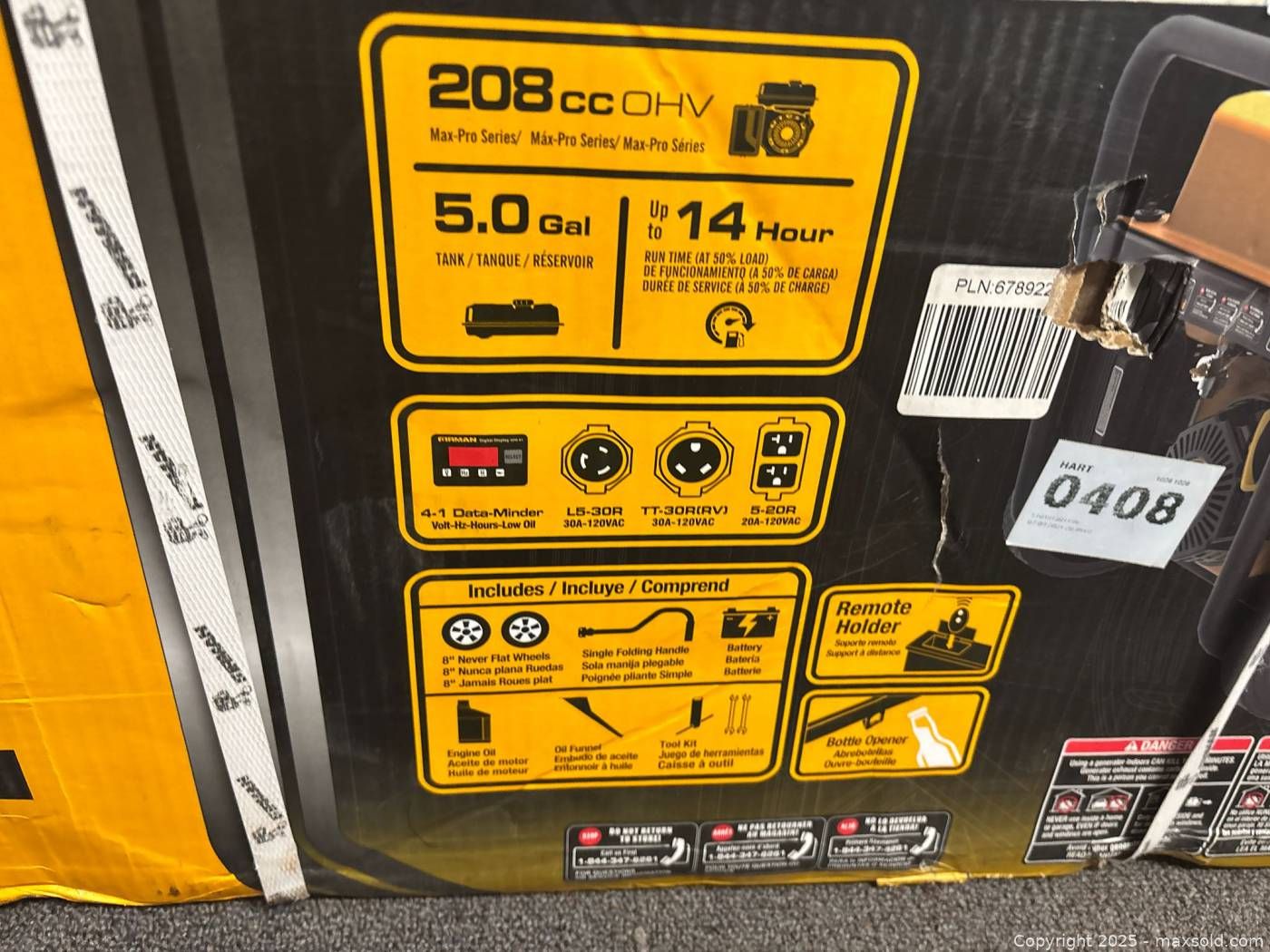 Firman P03603 portable generator new in box | Maxsold