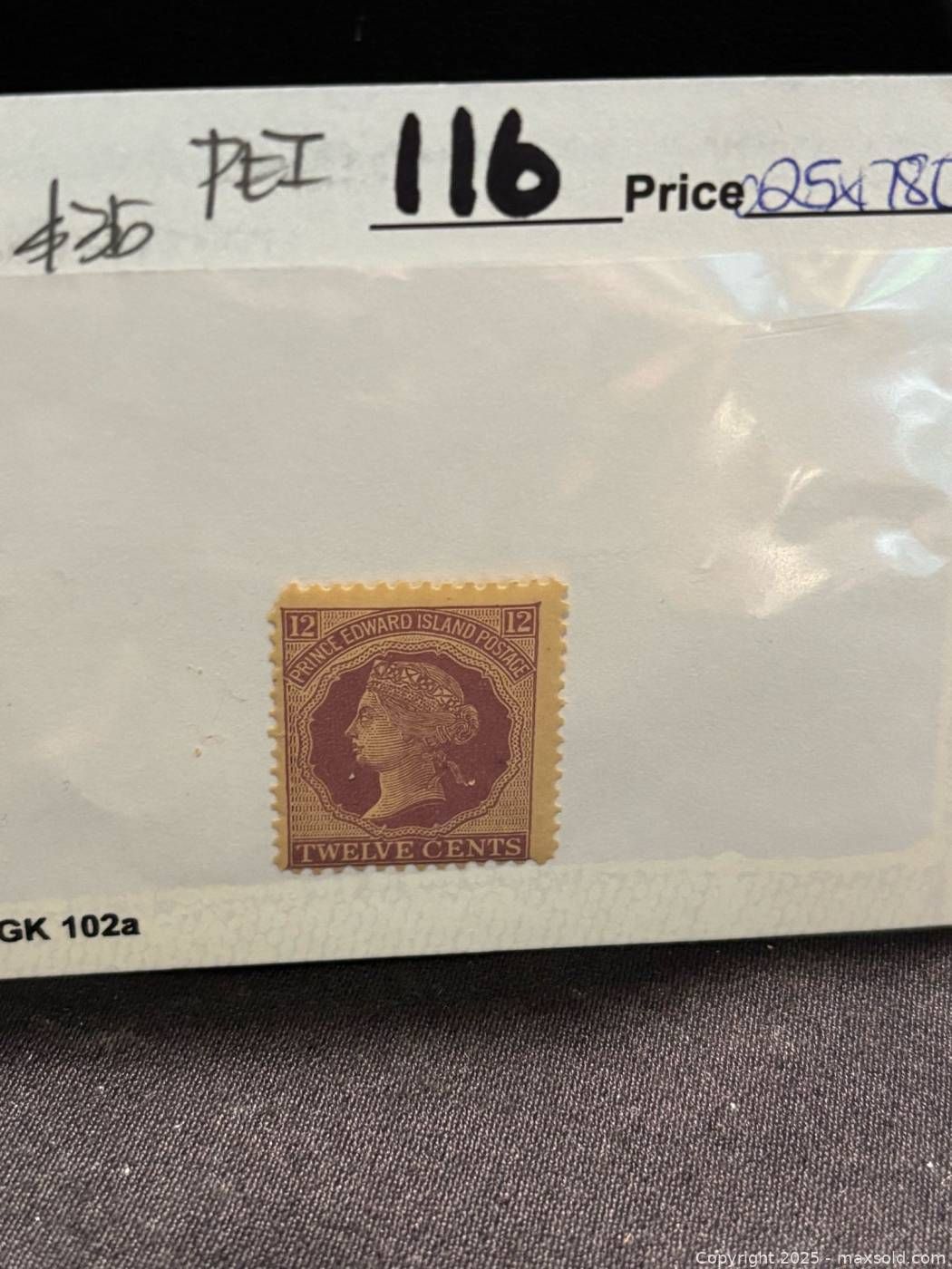Prince Edward Island 12 Cents Queen Victoria Stamp | Maxsold