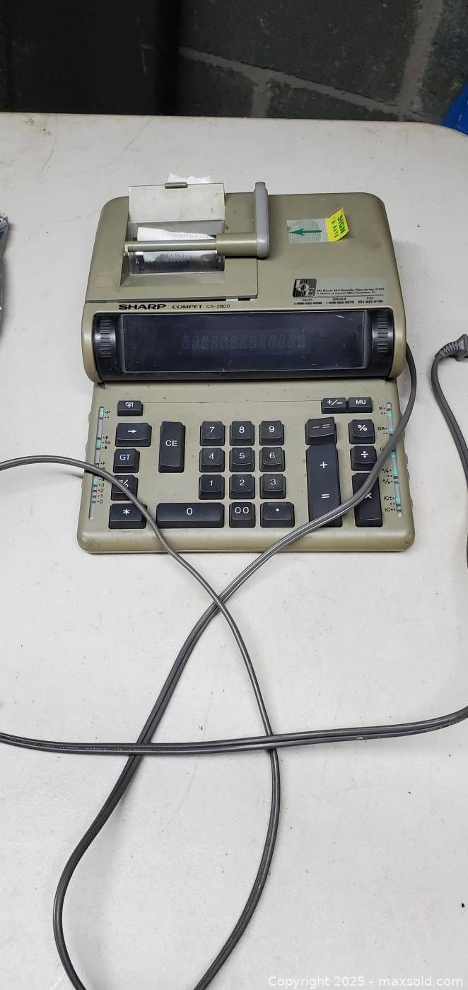Sharp Compet CS-2800 printing calculator | Maxsold