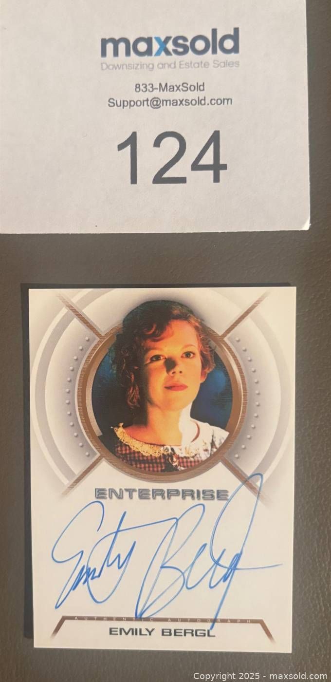Emily Bergl Star Trek Enterprise Autograph Card A30 | Maxsold
