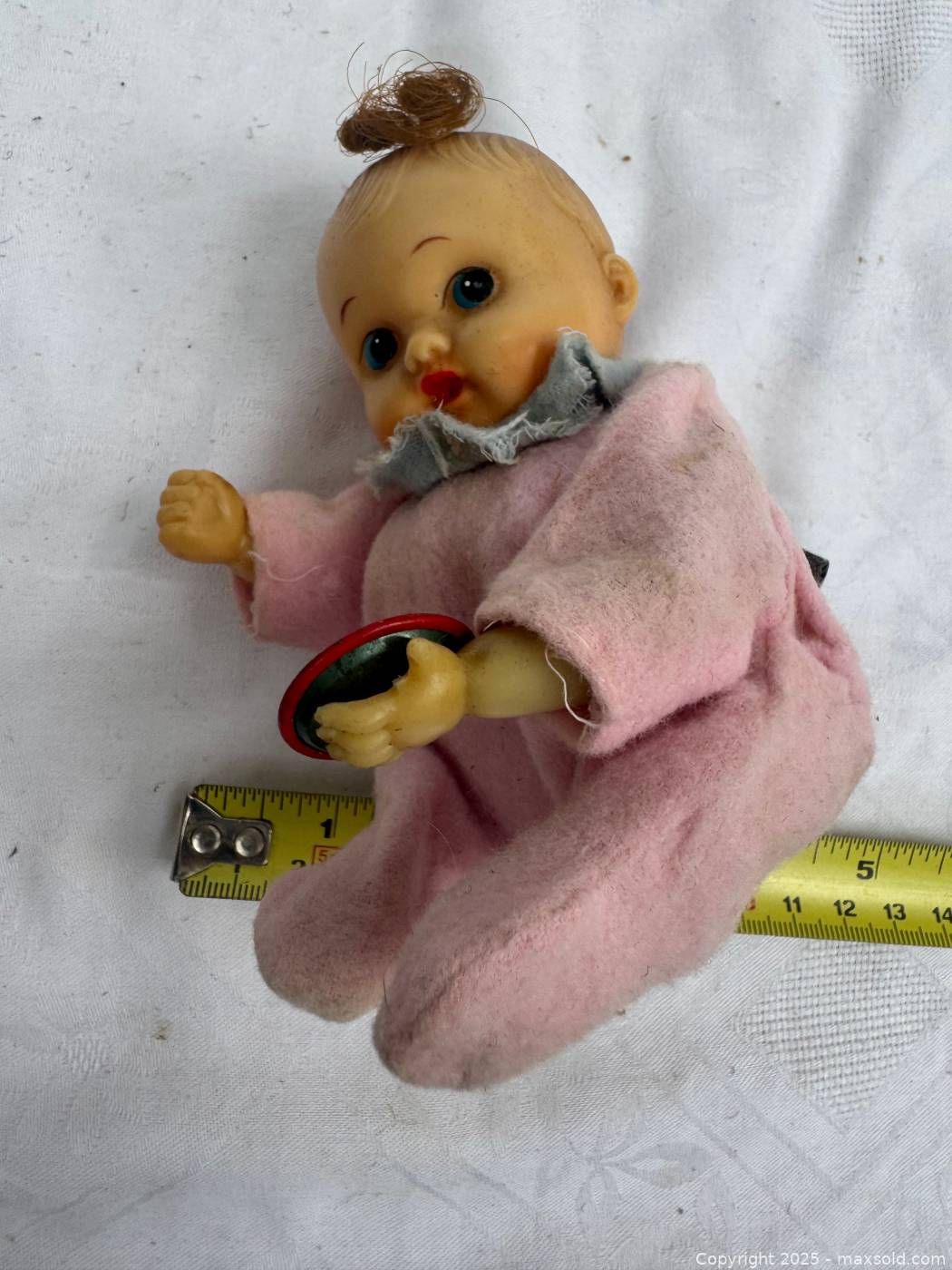 Vintage wind-up squeak baby doll 7 in | Maxsold