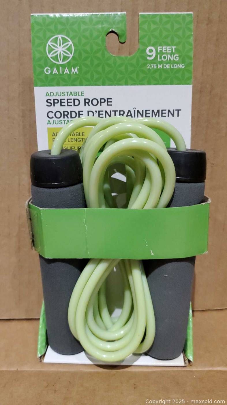 Gaiam Adjustable 9ft Speed Jump Rope | Maxsold