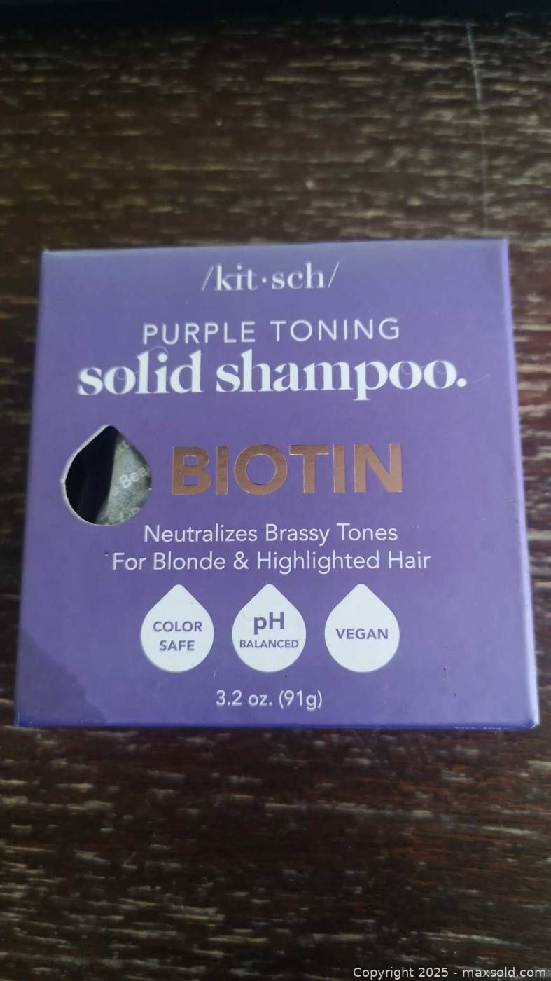 Kitsch Purple Toning Solid Shampoo Bar 3.2 oz | Maxsold