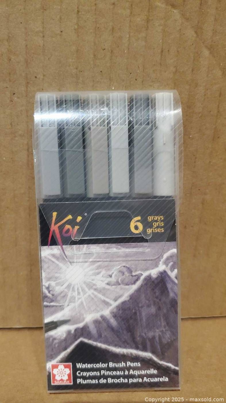 Sakura Koi Gray Tones Brush Pens 6-Pack | Maxsold