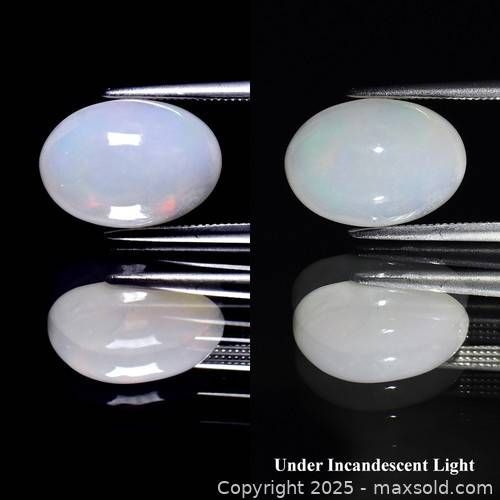 2.67ct Oval Cabochon Natural White Opal | Maxsold