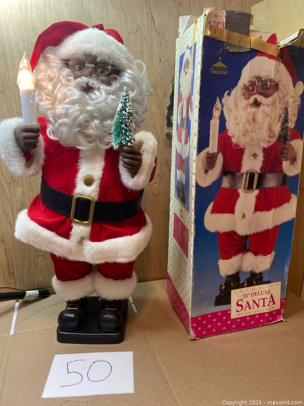 24" animated Santa Claus figure | Maxsold