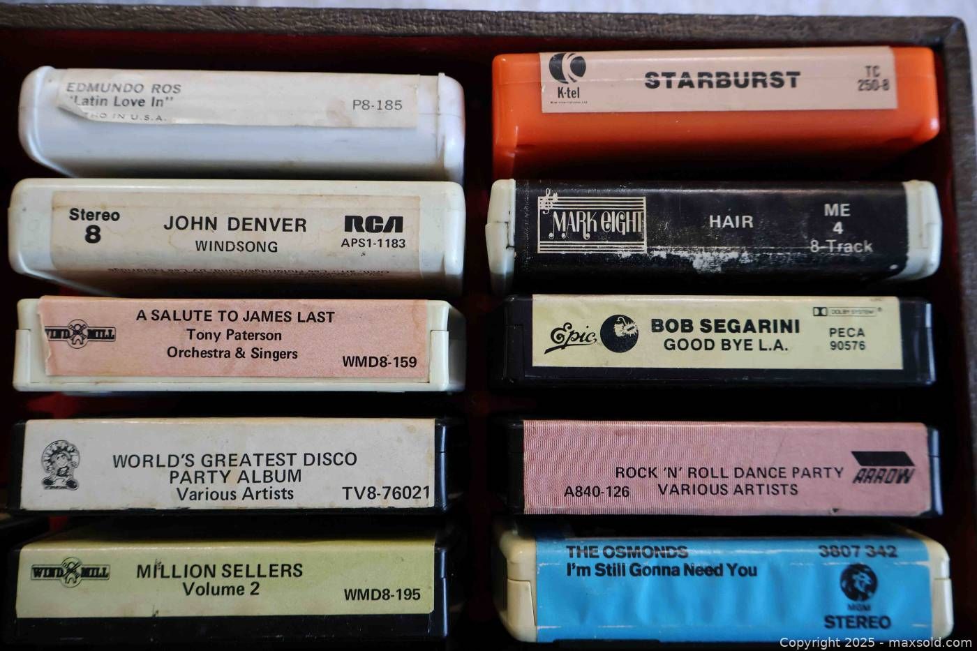23 Vintage 8-Track Music Tapes | Maxsold