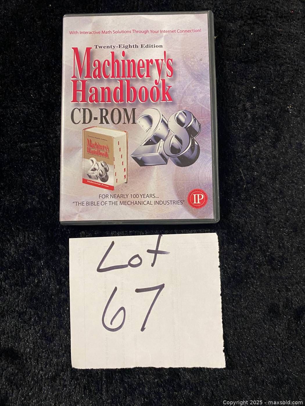 Machinery's Handbook CD-ROM 28th Edition | Maxsold