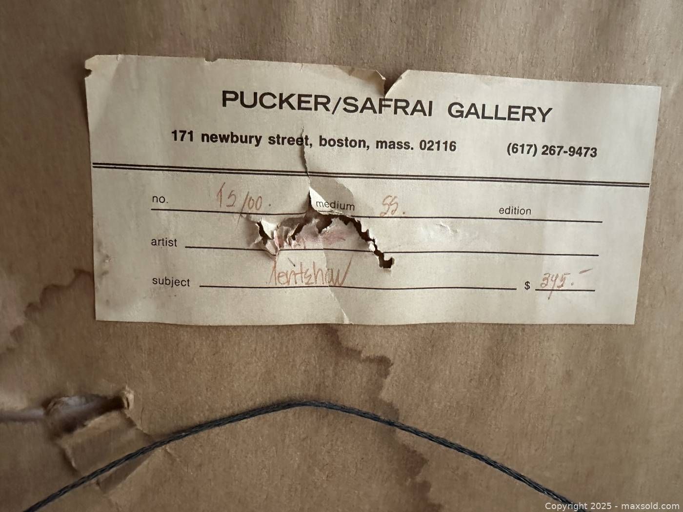 Alison Cann-Clift “Tent Show” signed serigraph | Maxsold