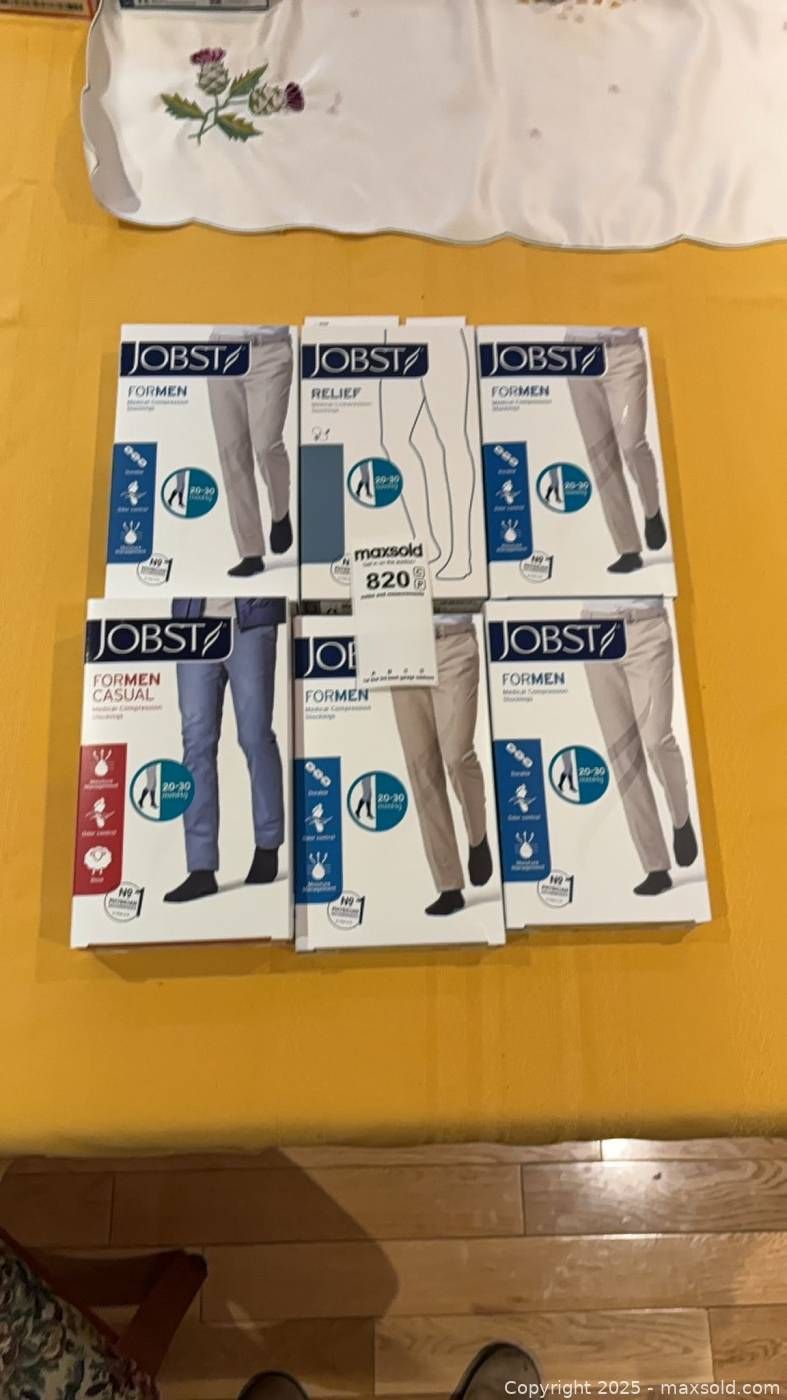 Jobst compression stockings 6 boxes | Maxsold