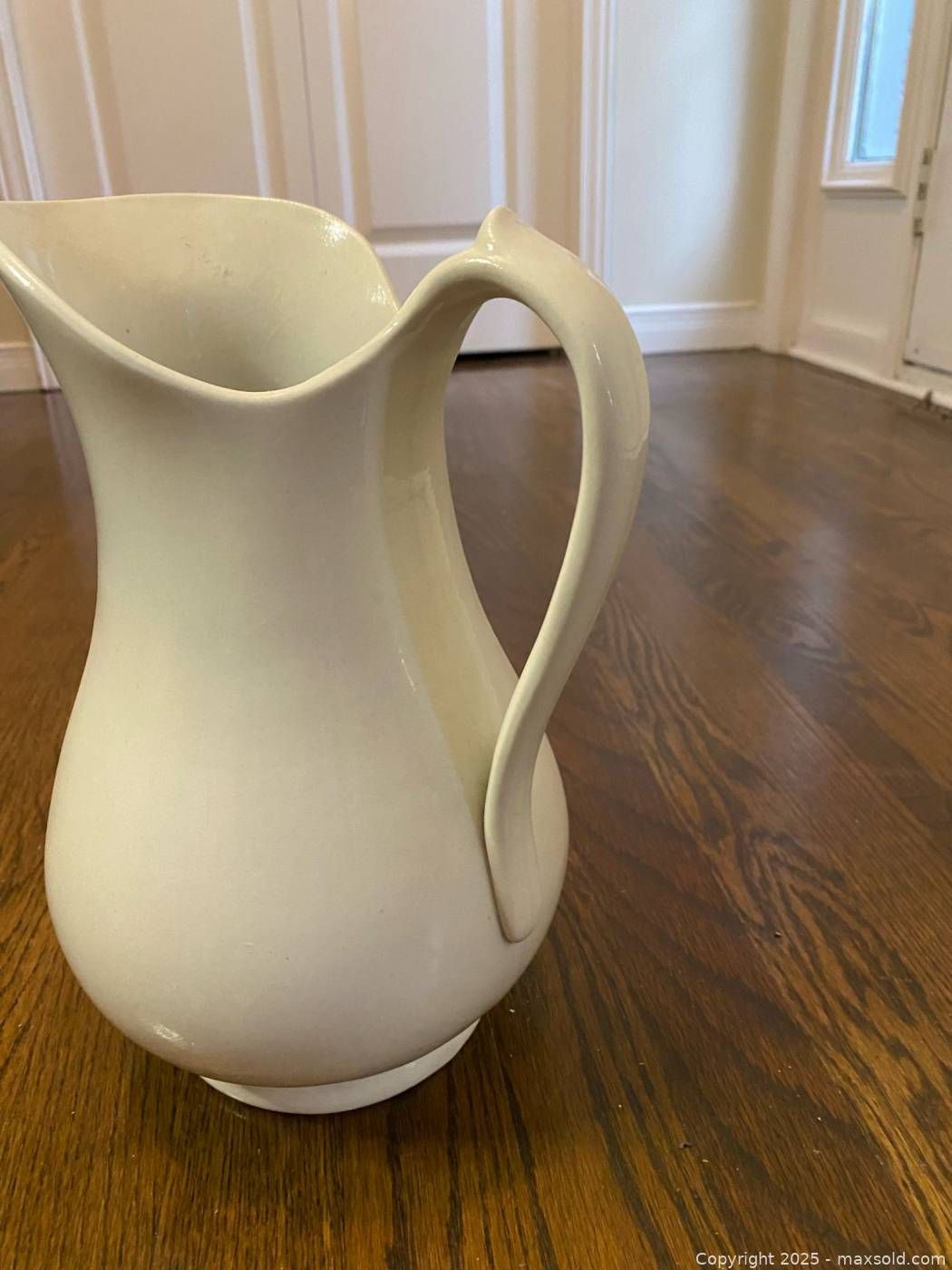 Antique White Ironstone Water Pitcher | Maxsold