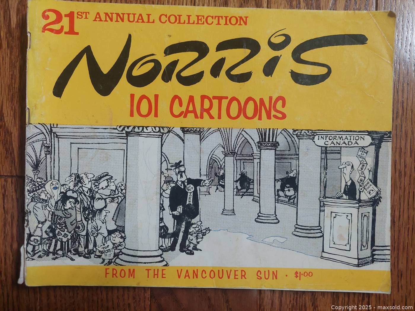 Vintage Vancouver Sun political cartoon annuals | Maxsold