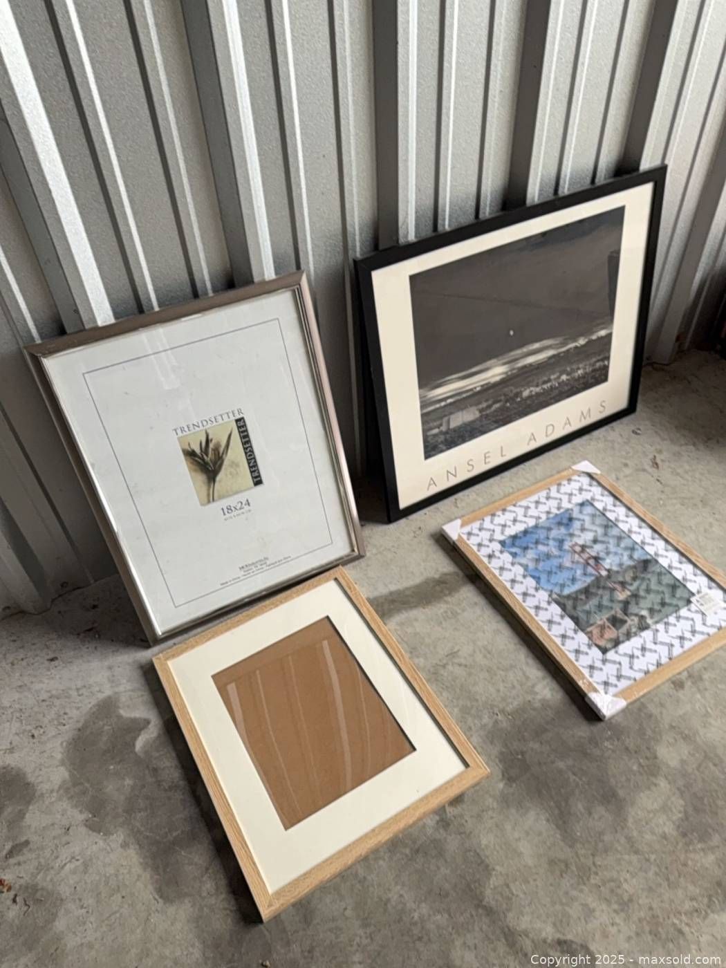 Framed Ansel Adams Print, Golden Gate Bridge Print And Two Empty Frames ...