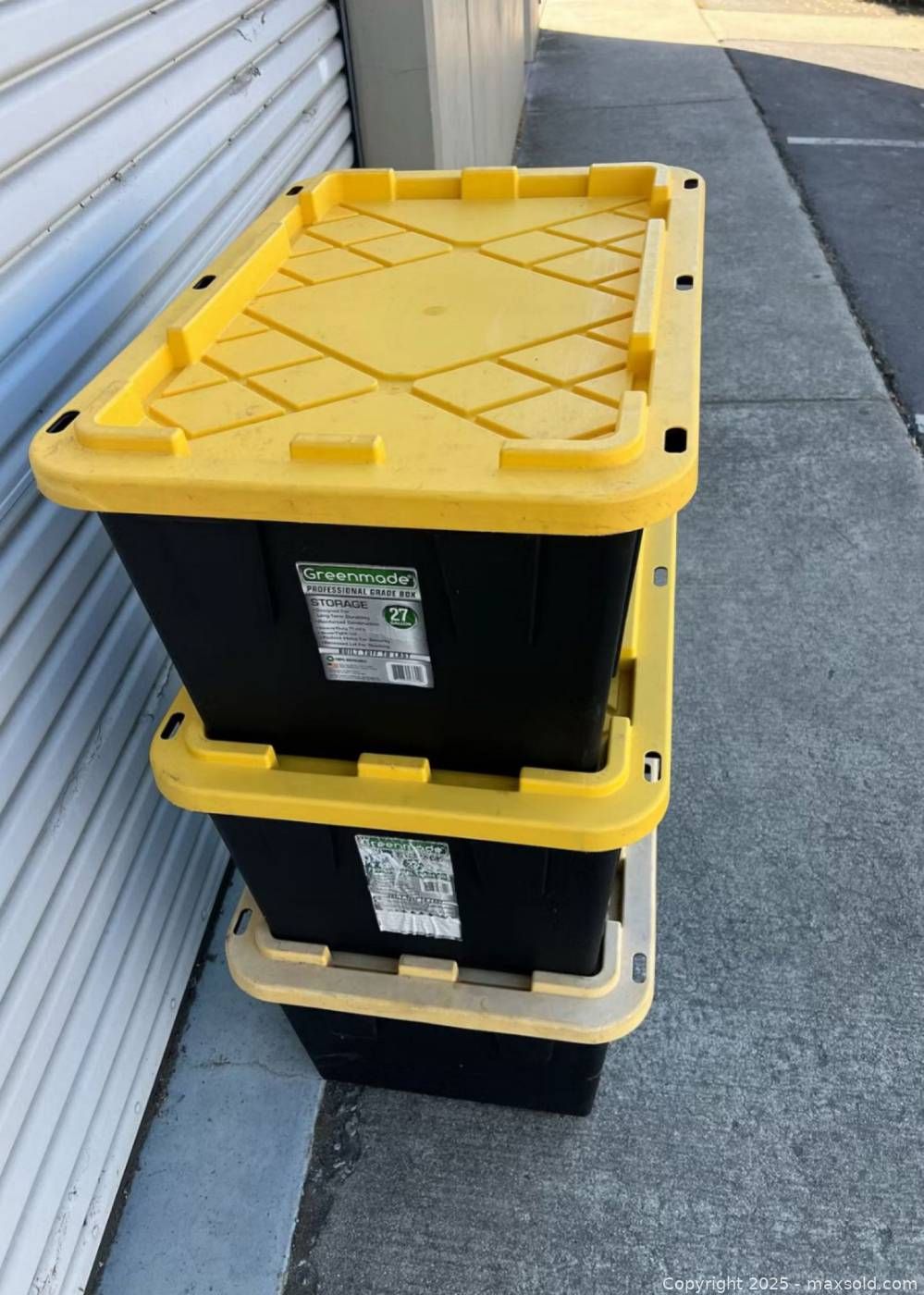 Greenmade 27-Gal Heavy-Duty Storage Totes, 3 | Maxsold