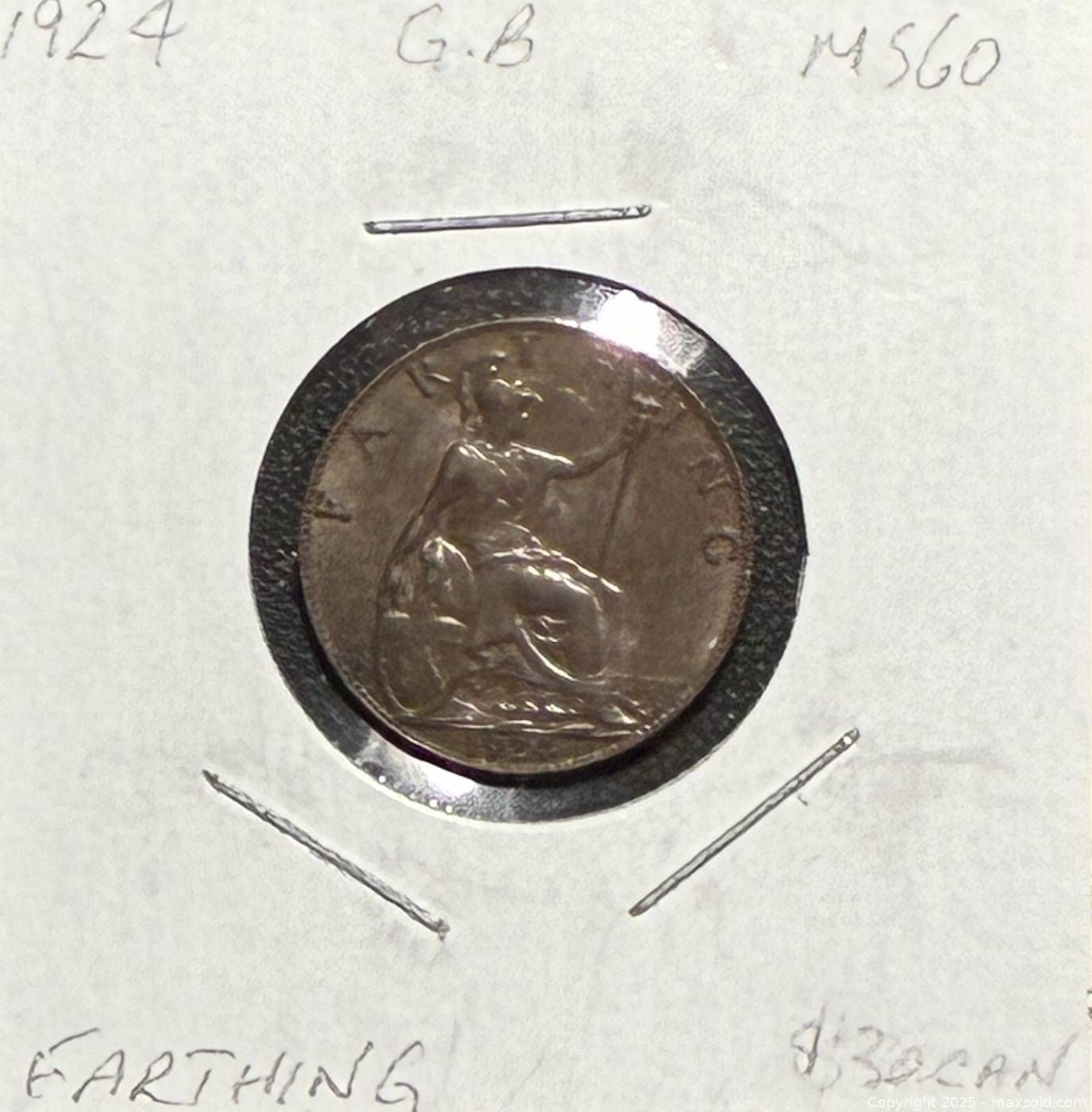 1924 George V bronze farthing coin | Maxsold