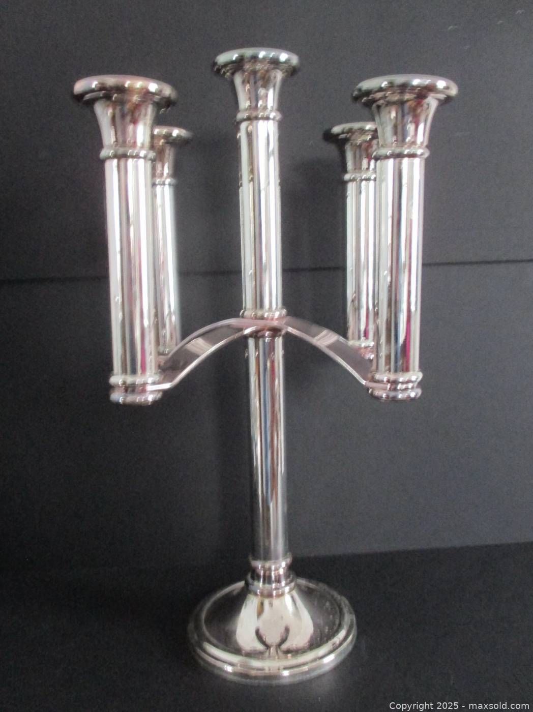 FINK Germany five-arm silverplate candelabra | Maxsold