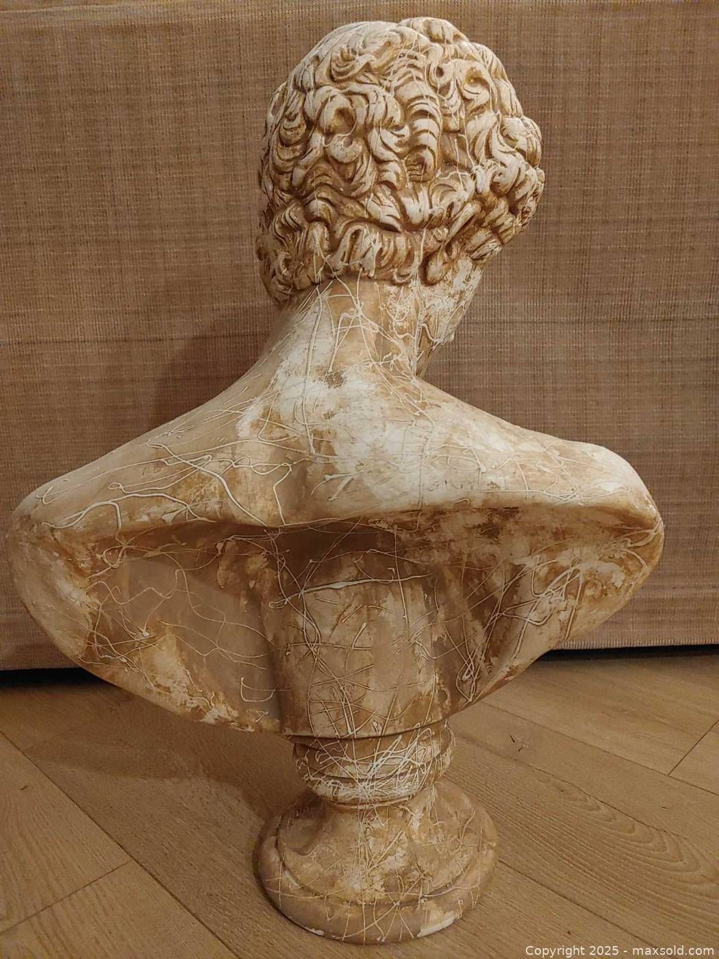Classical bust statue 24in H | Maxsold