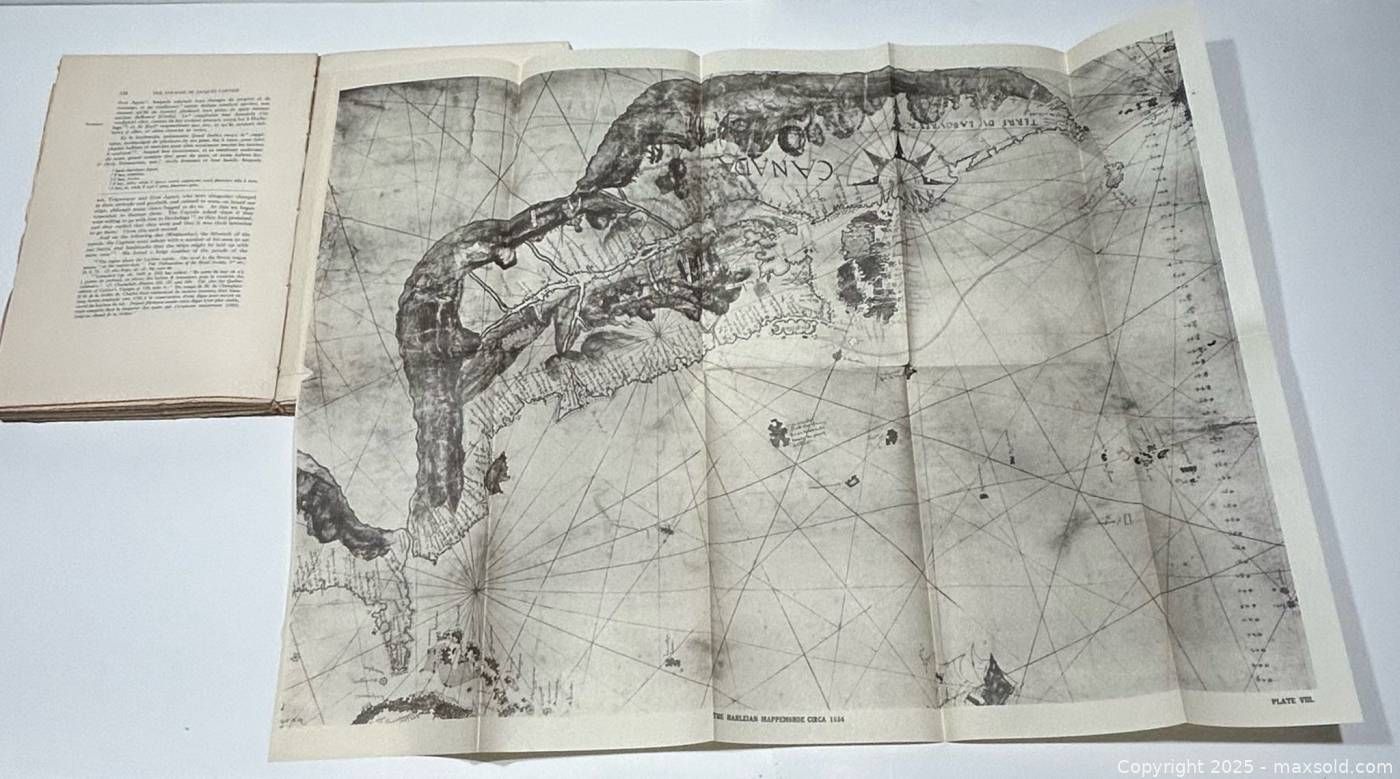 1924 Voyages of Jacques Cartier book | Maxsold