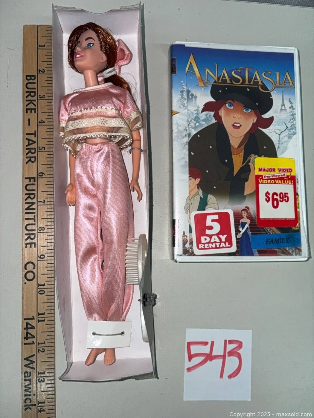 Galoob Anastasia fashion doll and VHS | Maxsold