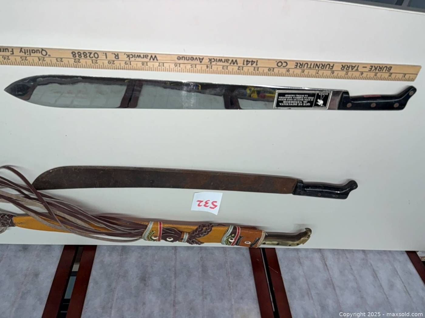 Eagle-head Short Sword & 2 Vintage Machetes | Maxsold