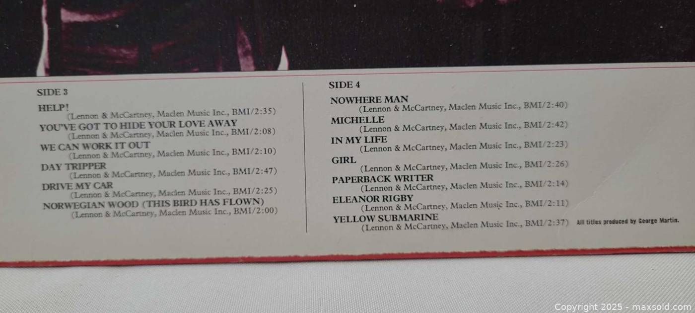 The Beatles 1962–1966 2-LP gatefold vinyl album | Maxsold