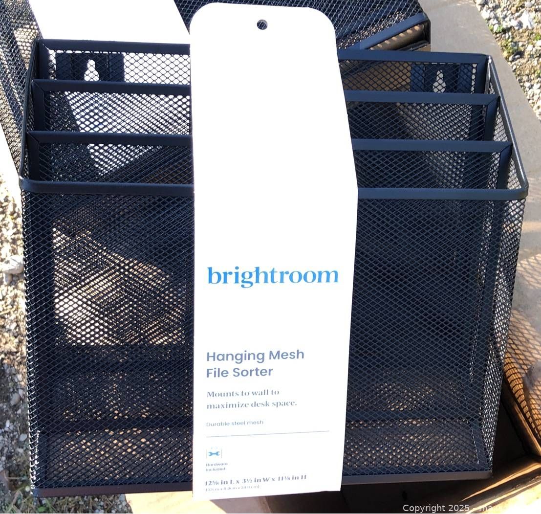 Brightroom Hanging Mesh File Sorters, 2pc | Maxsold