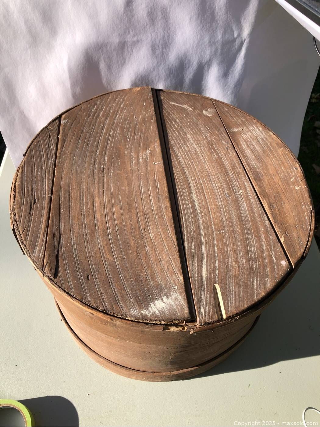 Vintage wooden round cheese box | Maxsold